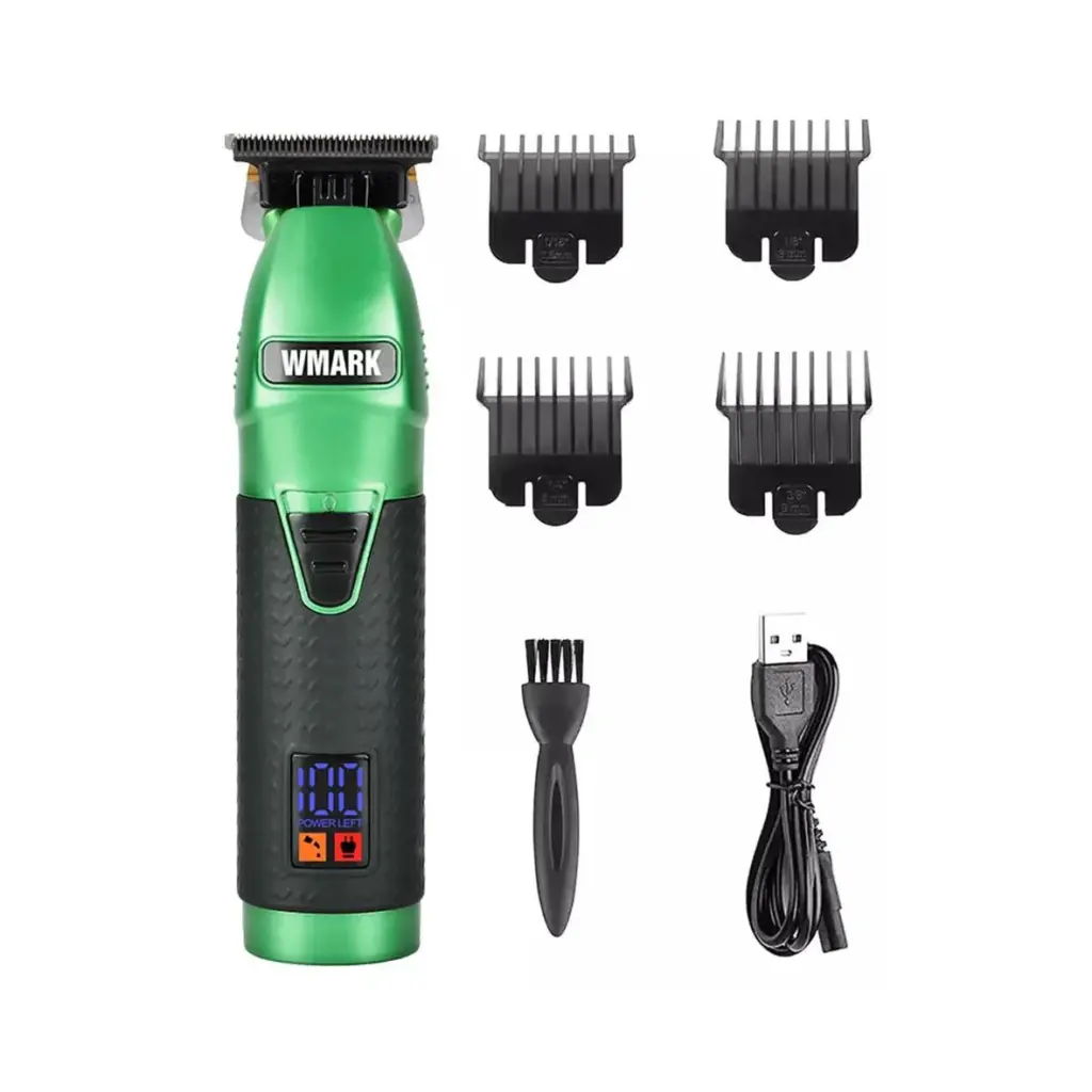 Máquina Patillera Trimmer Profesional Wmark Ng 318 Verde – Clipper y Shaver