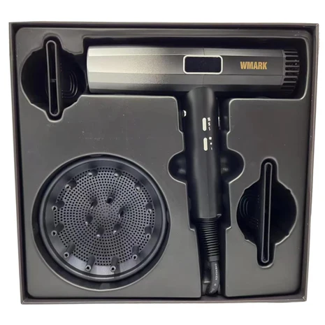 Secador De Cabello Wmark Pro. 2000w Ultra Ligera Silver – Clipper y Shaver